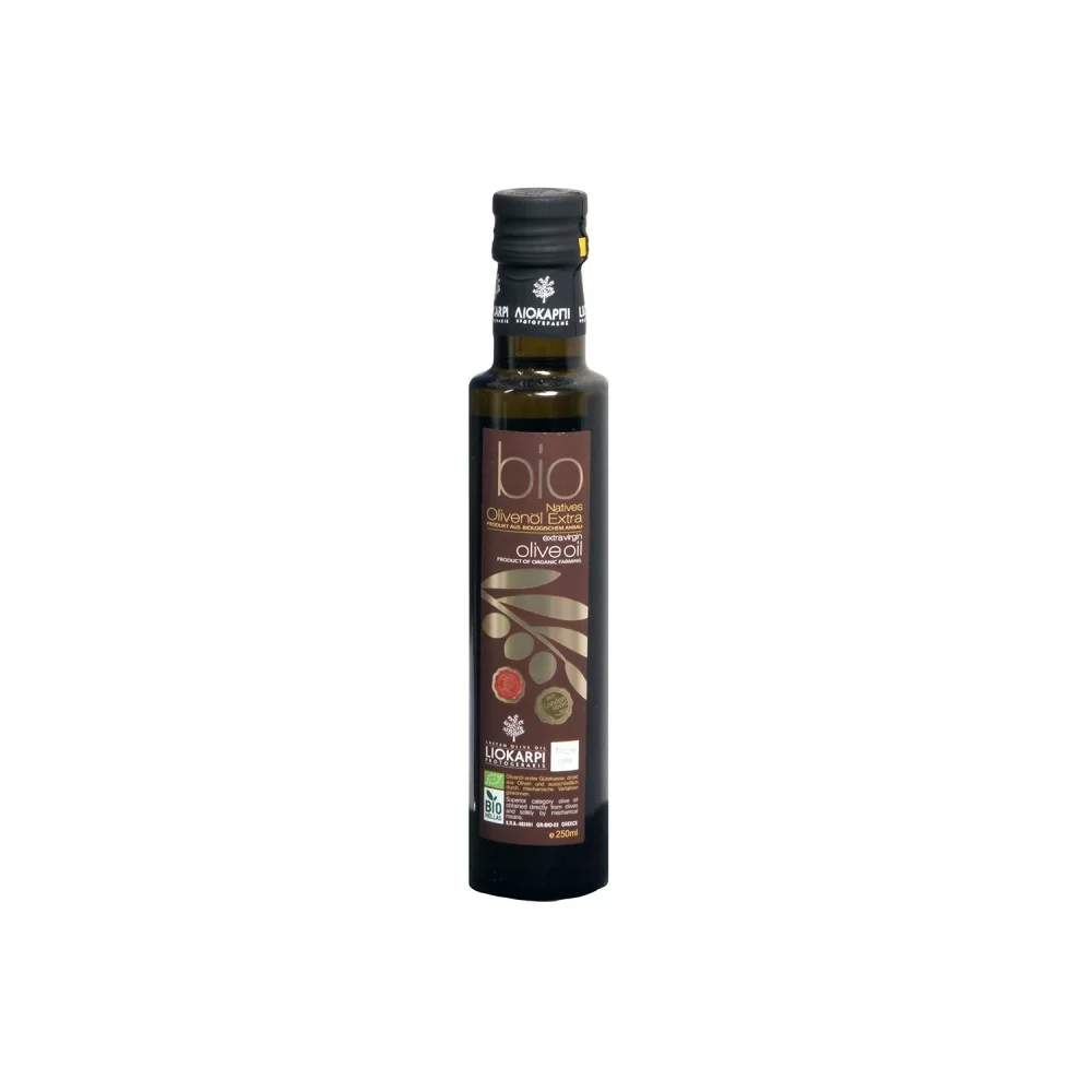 Βιολογικό Εξαιρετικό Παρθένο Ελαιόλαδο 250ml Γυάλινη φιάλη
