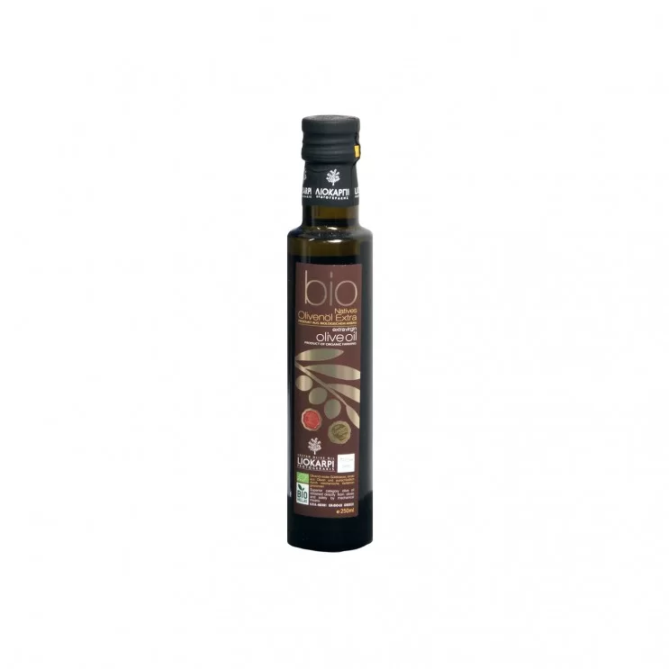 Βιολογικό Εξαιρετικό Παρθένο Ελαιόλαδο 250ml Γυάλινη φιάλη