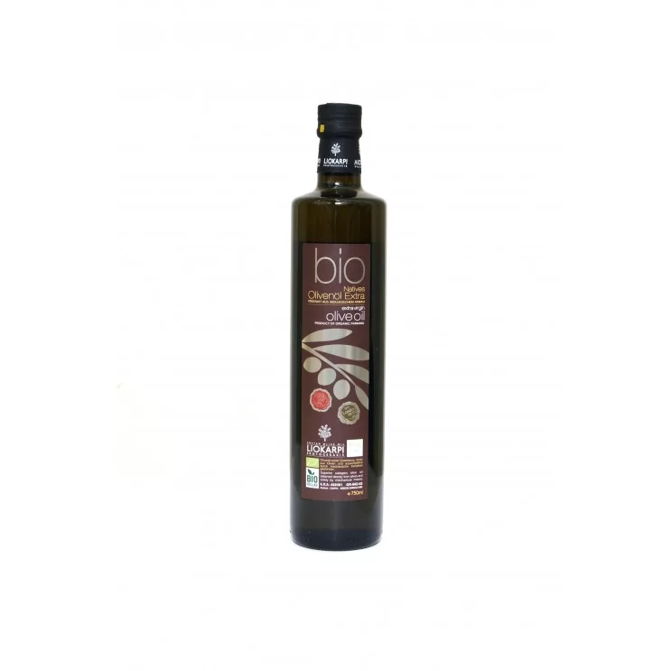 Βιολογικό Εξαιρετικό Παρθένο Ελαιόλαδο 750ml Γυάλινη φιάλη